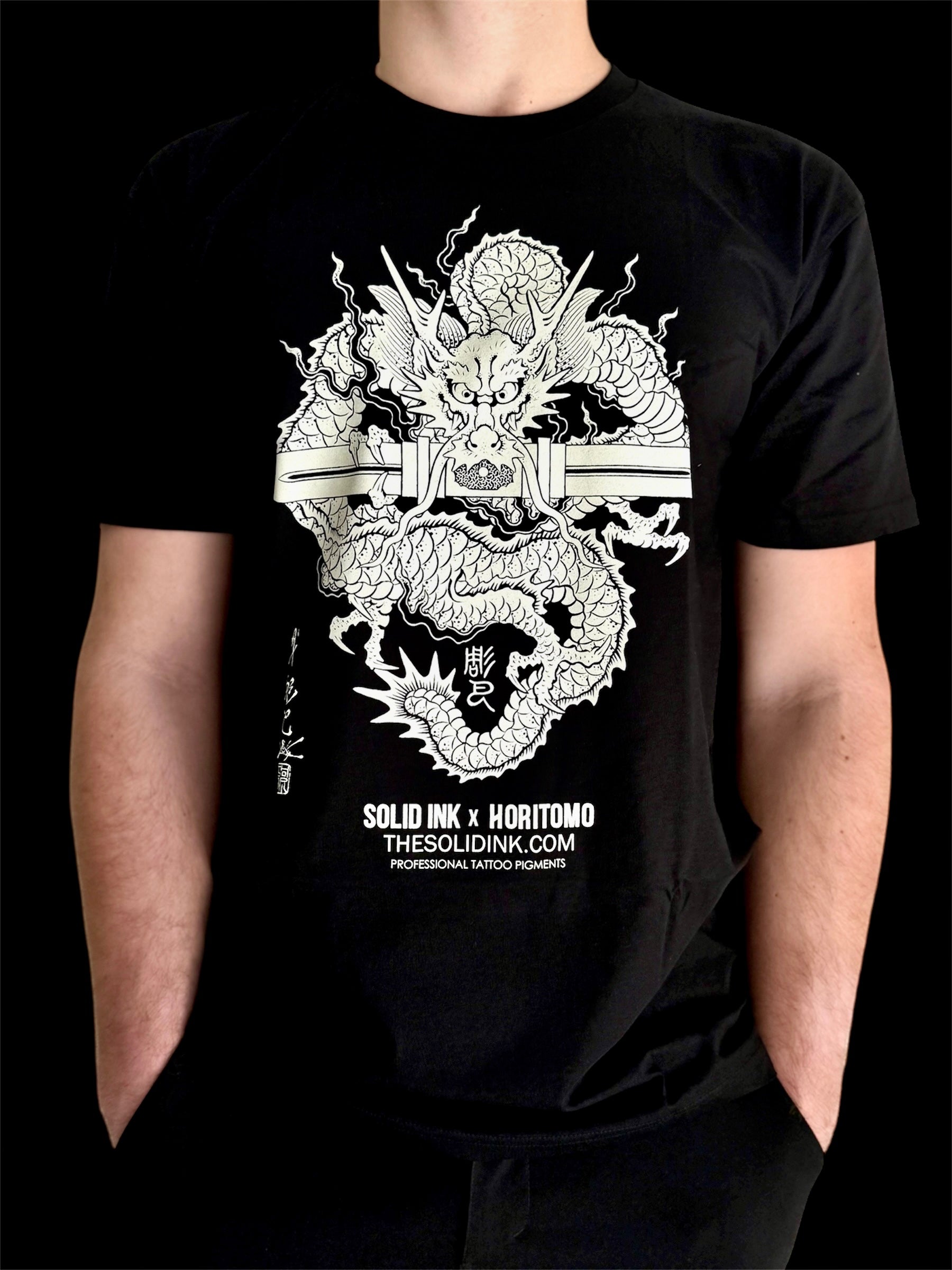 Horitomo Dragon T-Shirt – Solid Ink