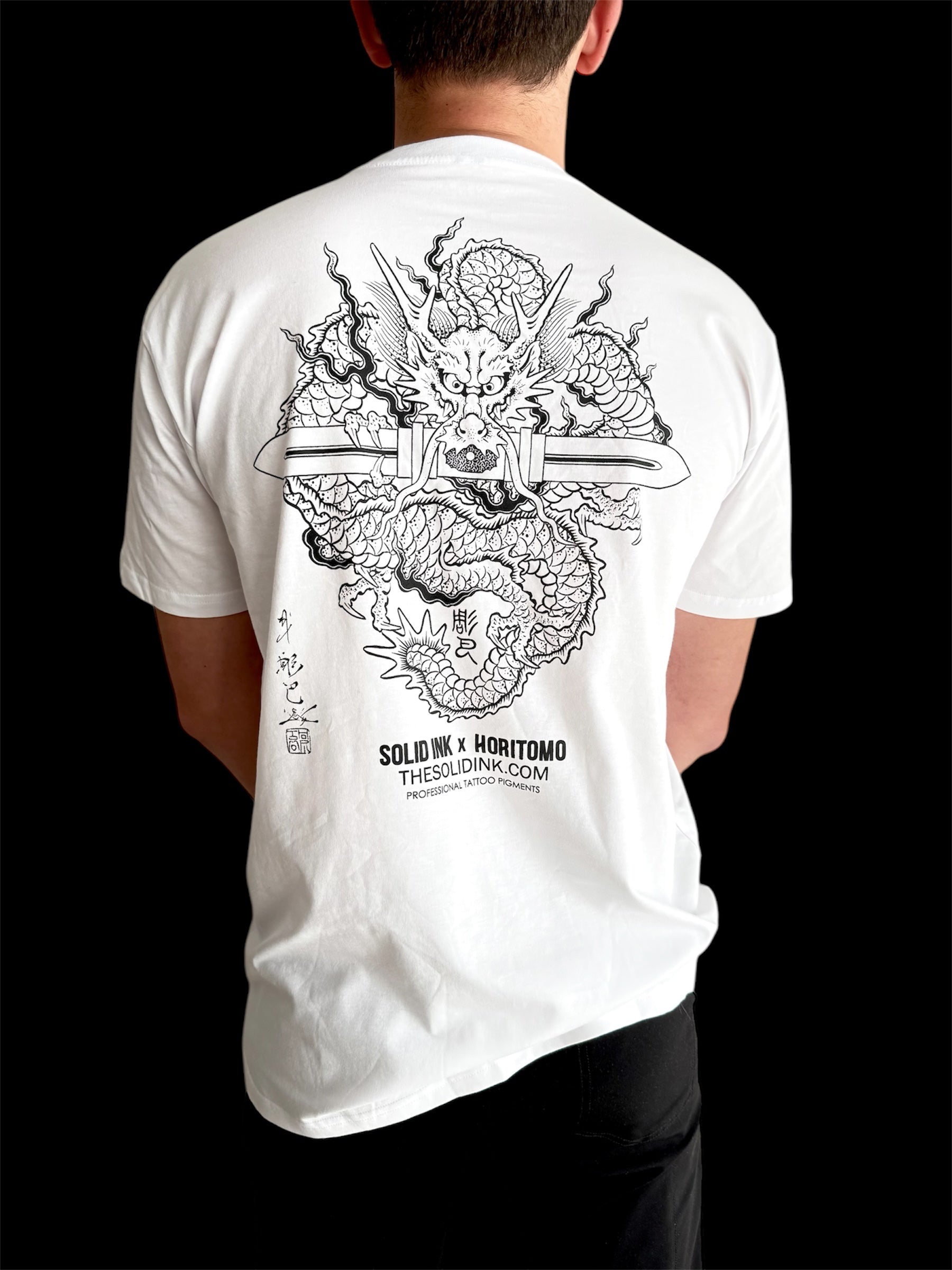 Horitomo T-shirt White – Solid Ink