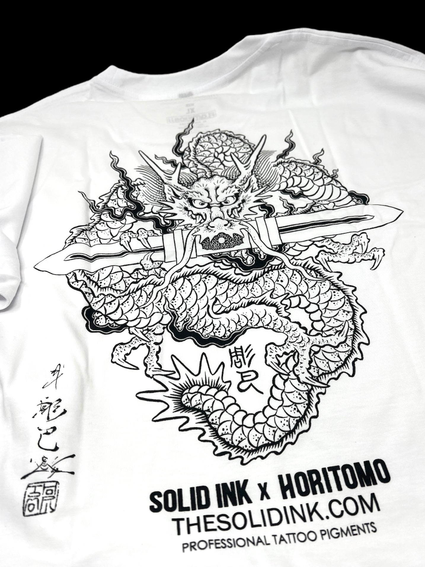 HORITOMO WHITE DRAGON T-SHIRT 2024 – Solid Ink